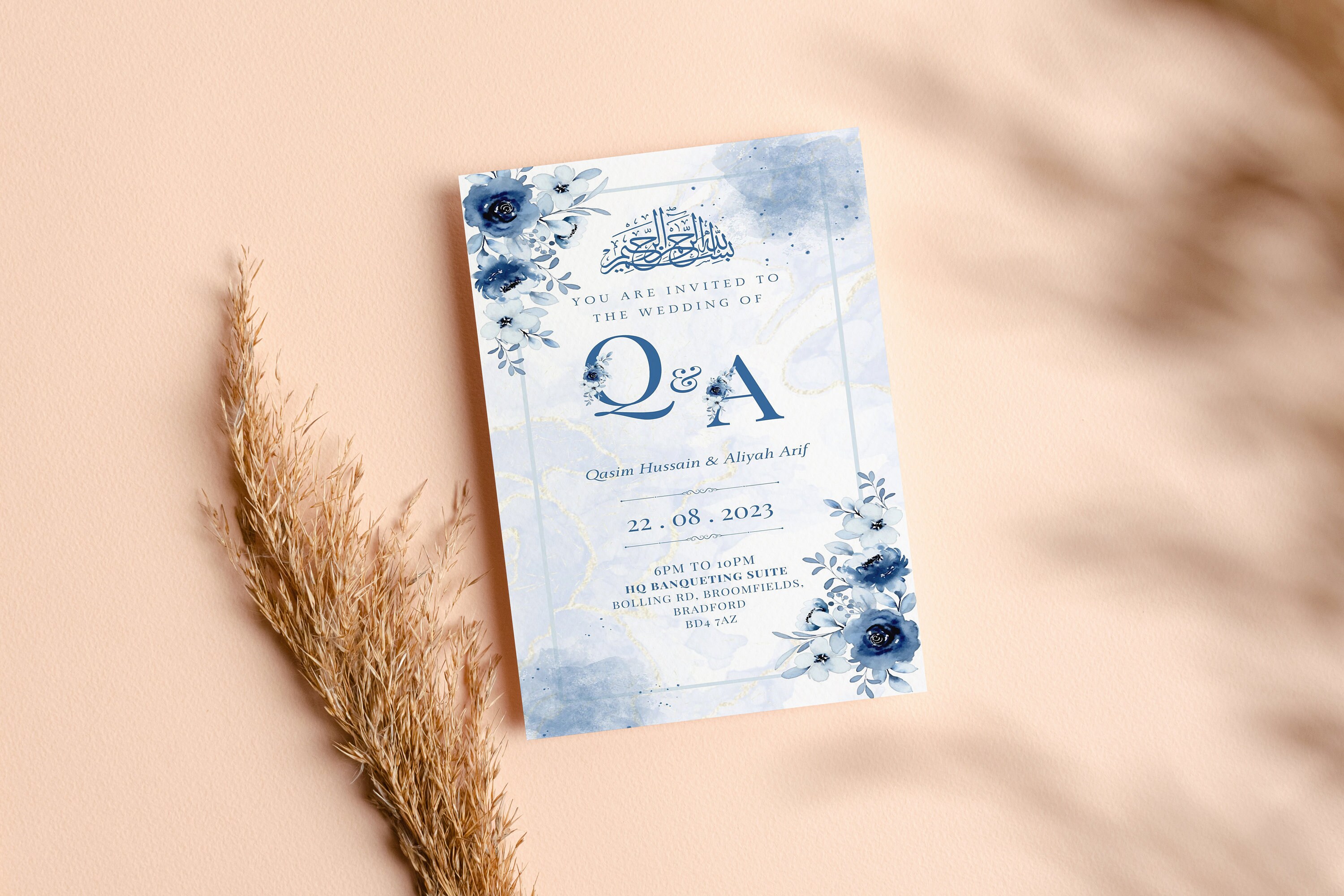 Animated Wedding Invitation Video Template, Wedding Card Video ...