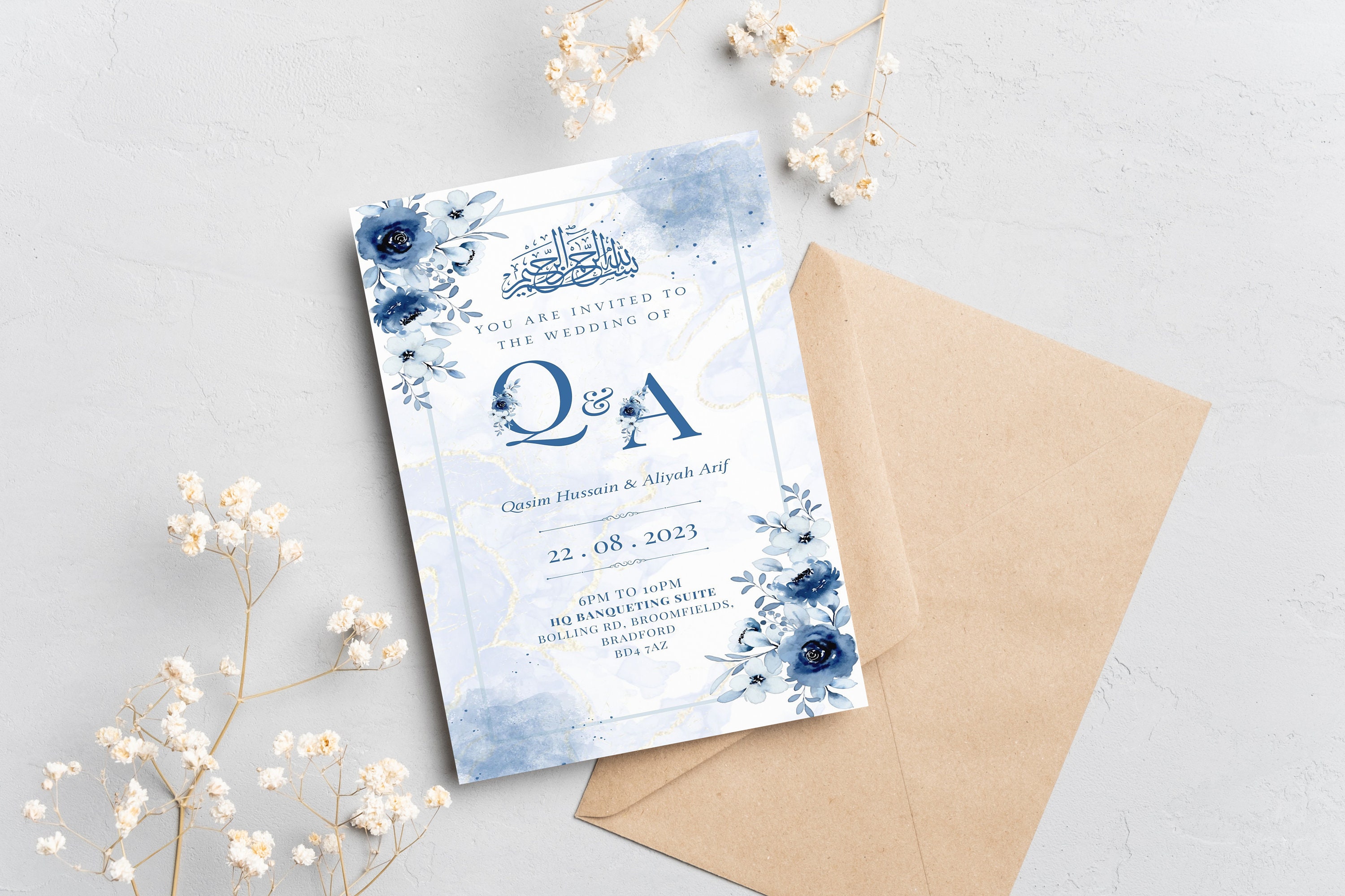 Animated Wedding Invitation Video Template, Wedding Card Video ...