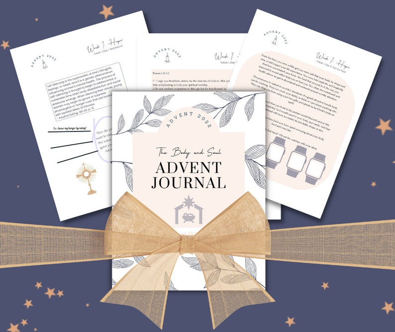 Printable Advent Journal With 25 Days of Scripture, Reflection ...