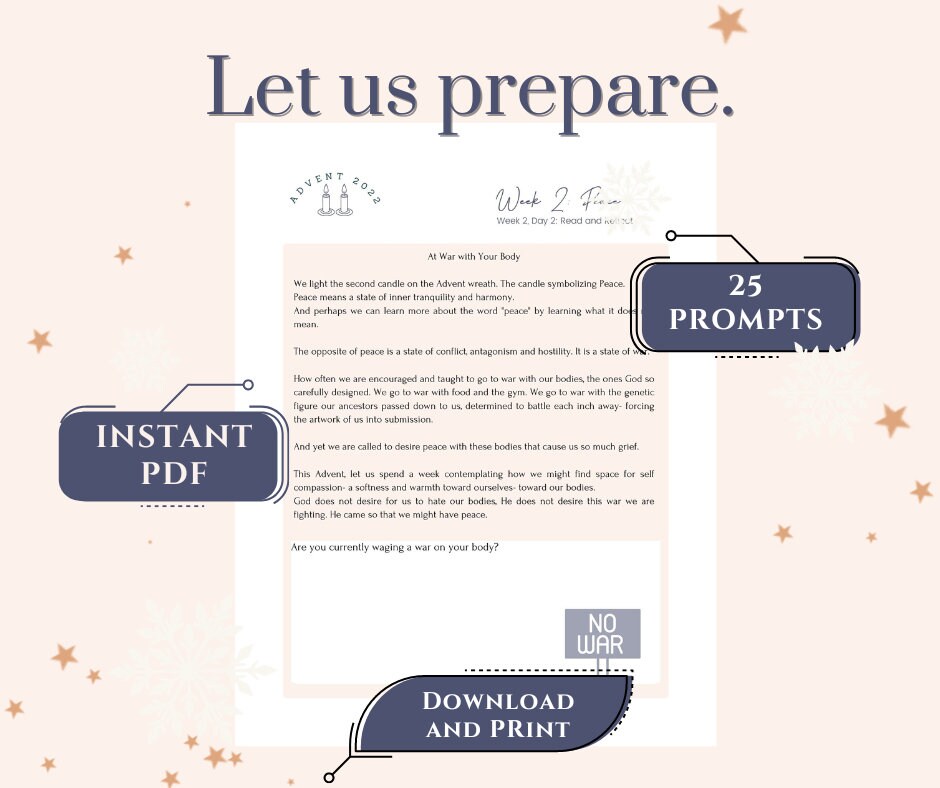 Printable Advent Journal With 25 Days of Scripture, Reflection ...