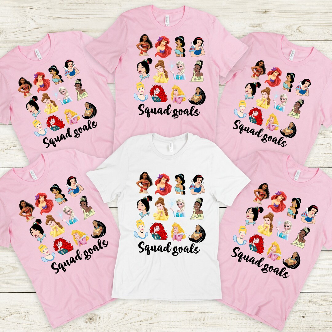 Disney Princess Squad Goals Women Shirt, Princess Squad T Shirt Mouse ...