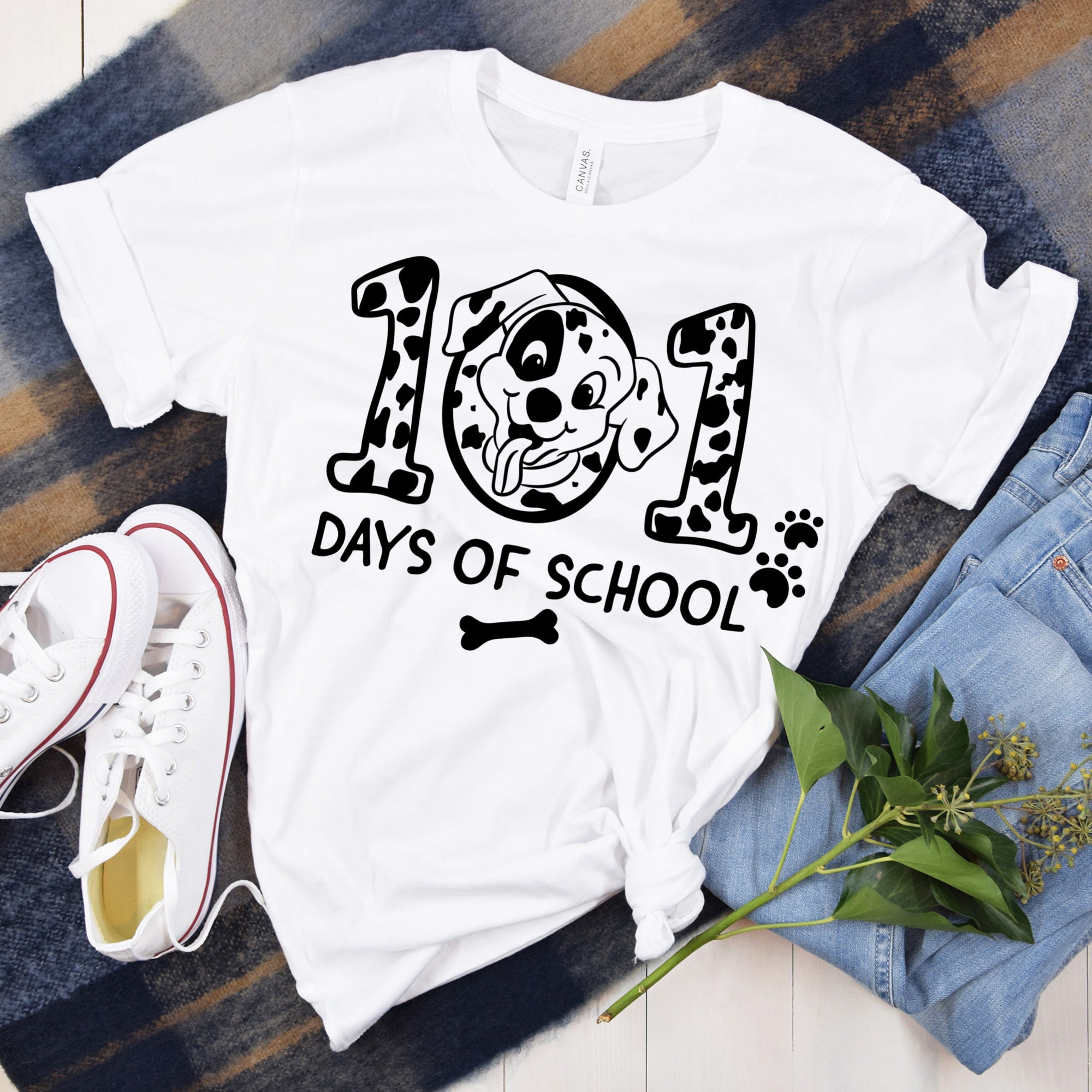 101 Days of School Shirt, 101 Days Smarter Shirt, Dalmatian Dog Shirt ...
