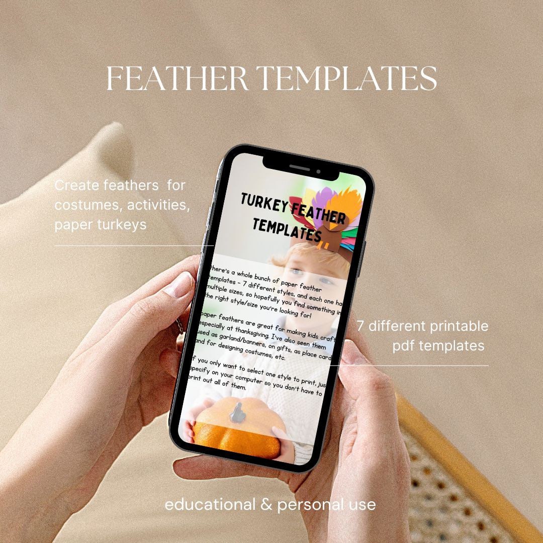 Turkey Feathers Printable | Build A Turkey Craft | Thanksgiving ...