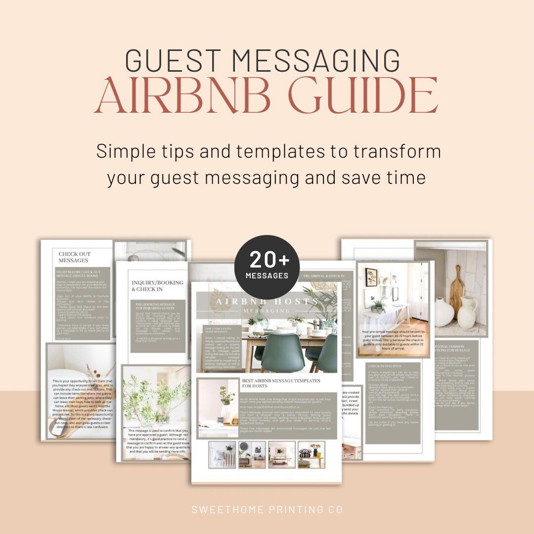 Airbnb VRBO Host Message Templates: Automated Messages Guide (PDF) - Etsy