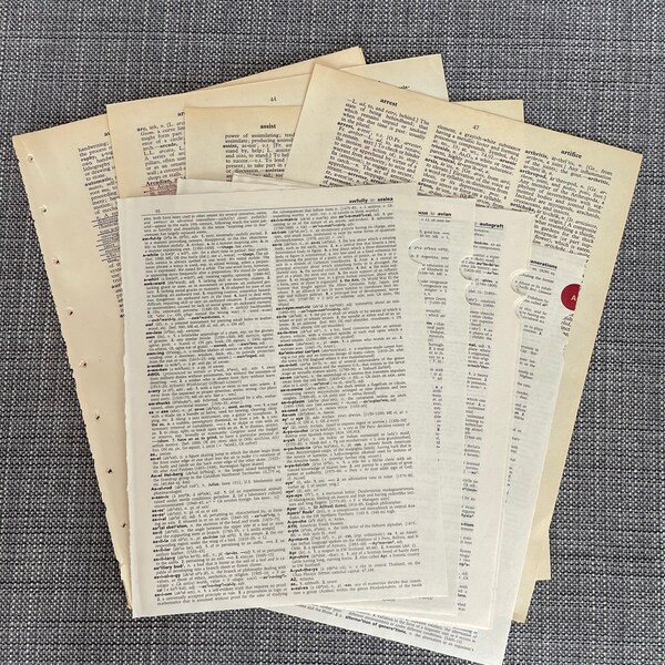 Page Dictionary - Etsy