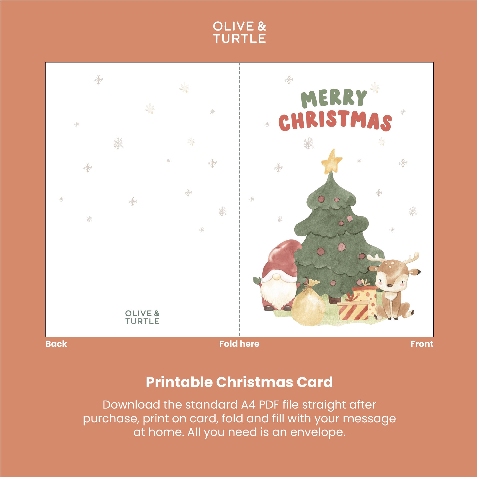 Digital Christmas Card Printable Christmas Card Holiday - Etsy