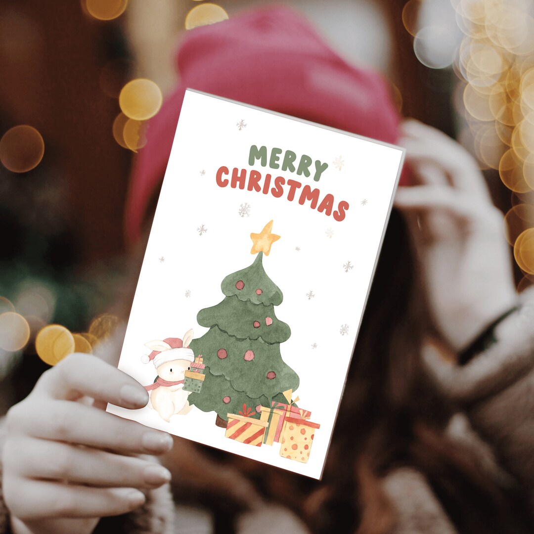 Digital Christmas Card Printable Christmas Card Holiday Card Greeting ...