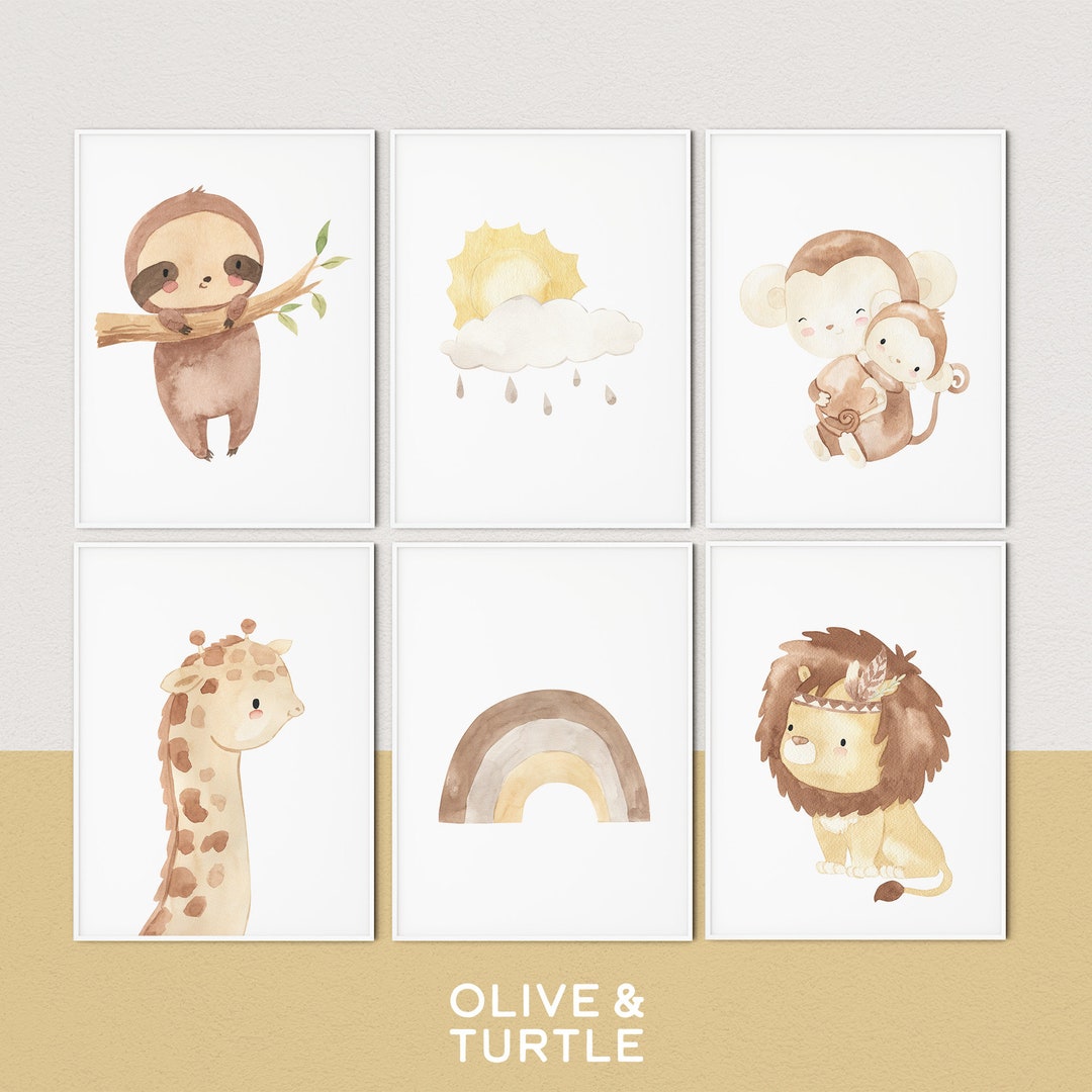 Nursery Printables - Neutral Nursery Decor - Cute Nursery Wall Art ...