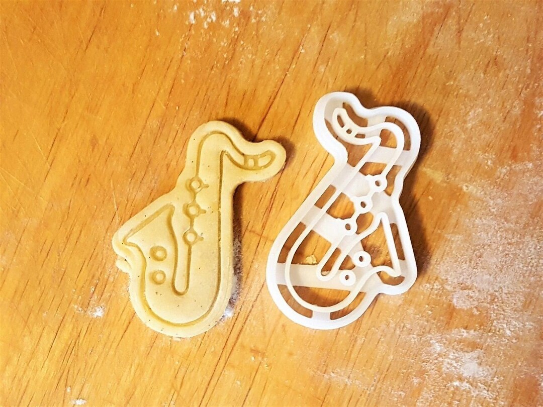Musical Saxophone Cookie Cutter Great for Pastry Biscuit Icing Fondant ...