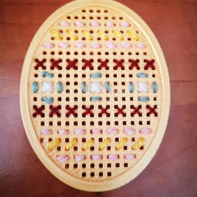 Cross Stitch Keyring - Etsy