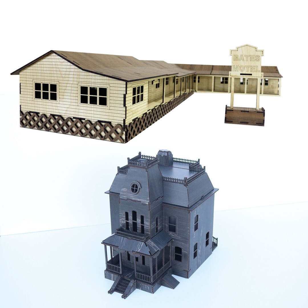 Bates Motel Kit, Bates House, Wooden Model Kit, Horror House, DIY - Etsy