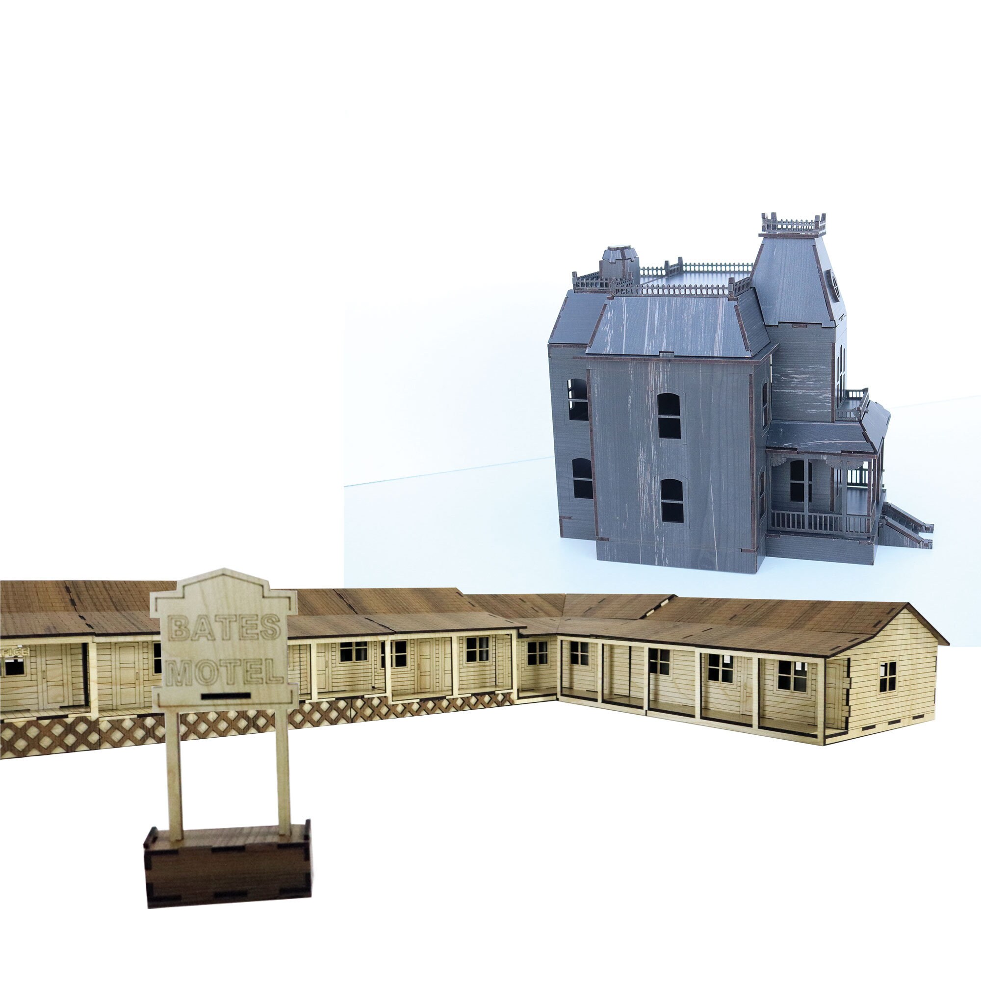 Bates Motel Kit, Bates House, Wooden Model Kit, Horror House, DIY - Etsy