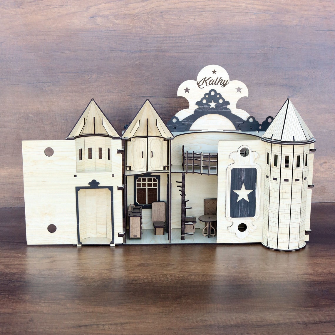 Princess Castle, Wooden Castle, Princess Palace, Princess Dollhouse ...