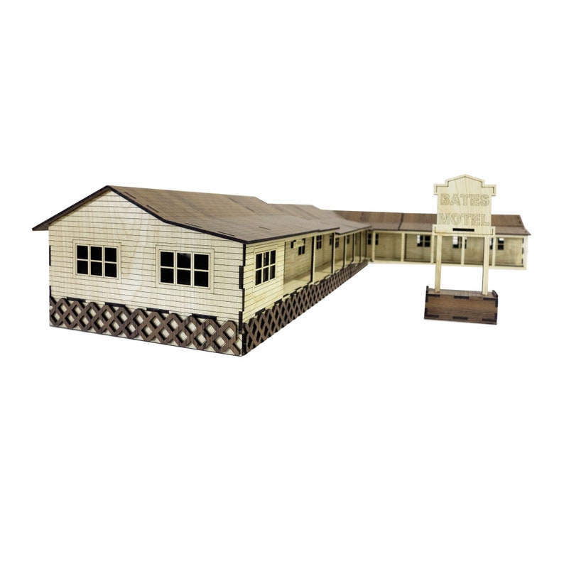 Bates Motel Kit, Bates House, Wooden Model Kit, Horror House, DIY - Etsy
