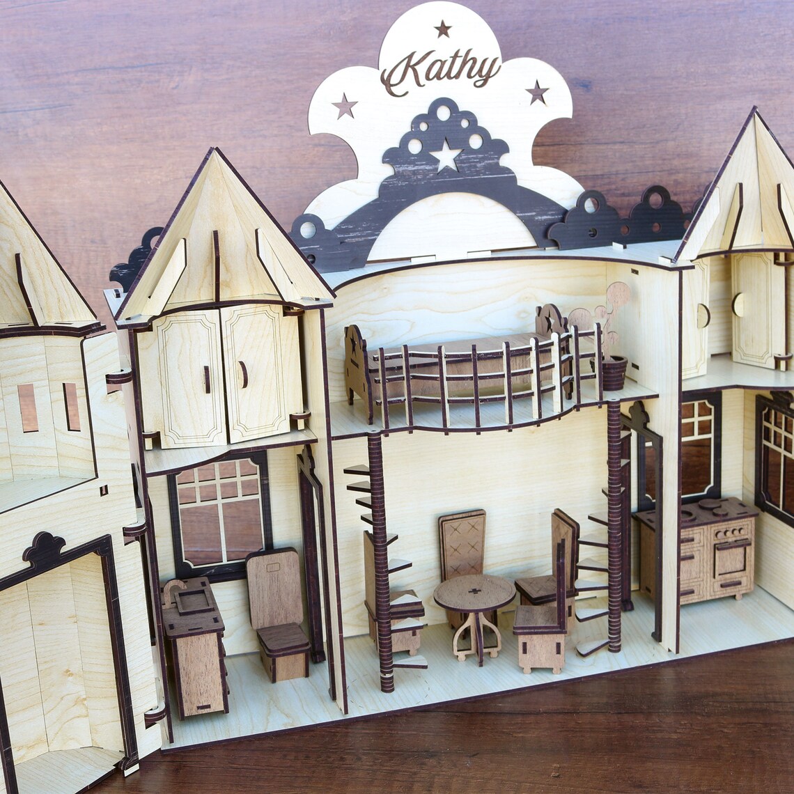 Princess Castle, Wooden Castle, Princess Palace, Princess Dollhouse ...