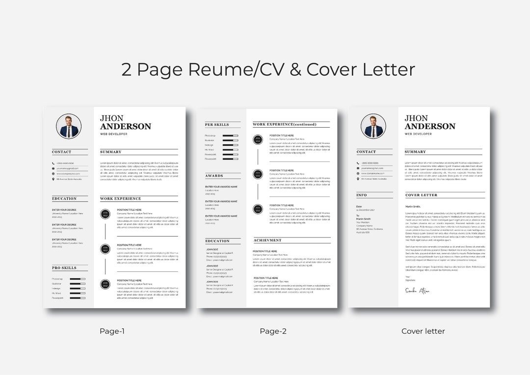 International Resume Template | Ats-friendly & AI Optimized - Etsy