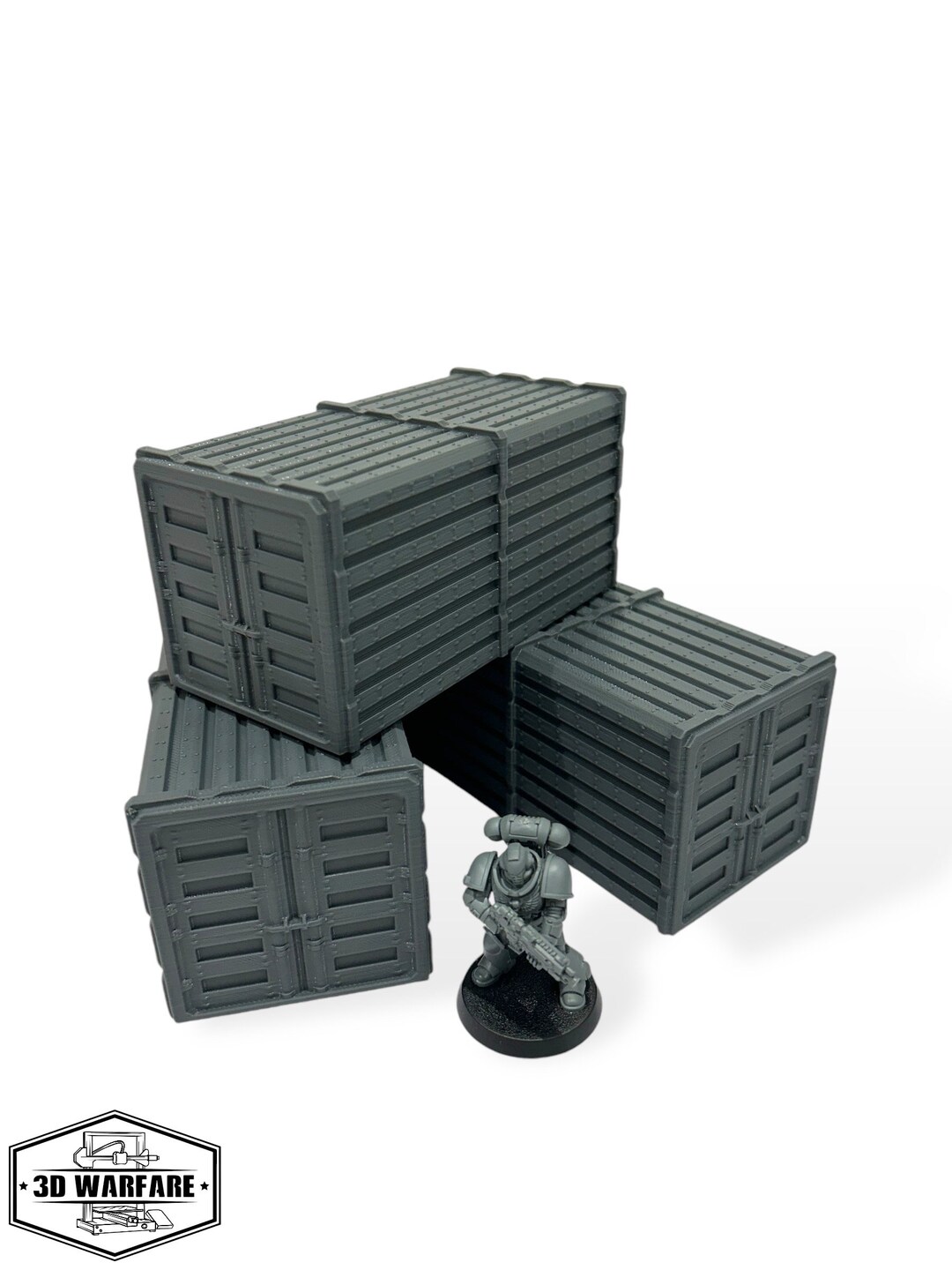 Docks Shipping Containers Scenery Scatter Terrain for 28/32mm Tabletop ...