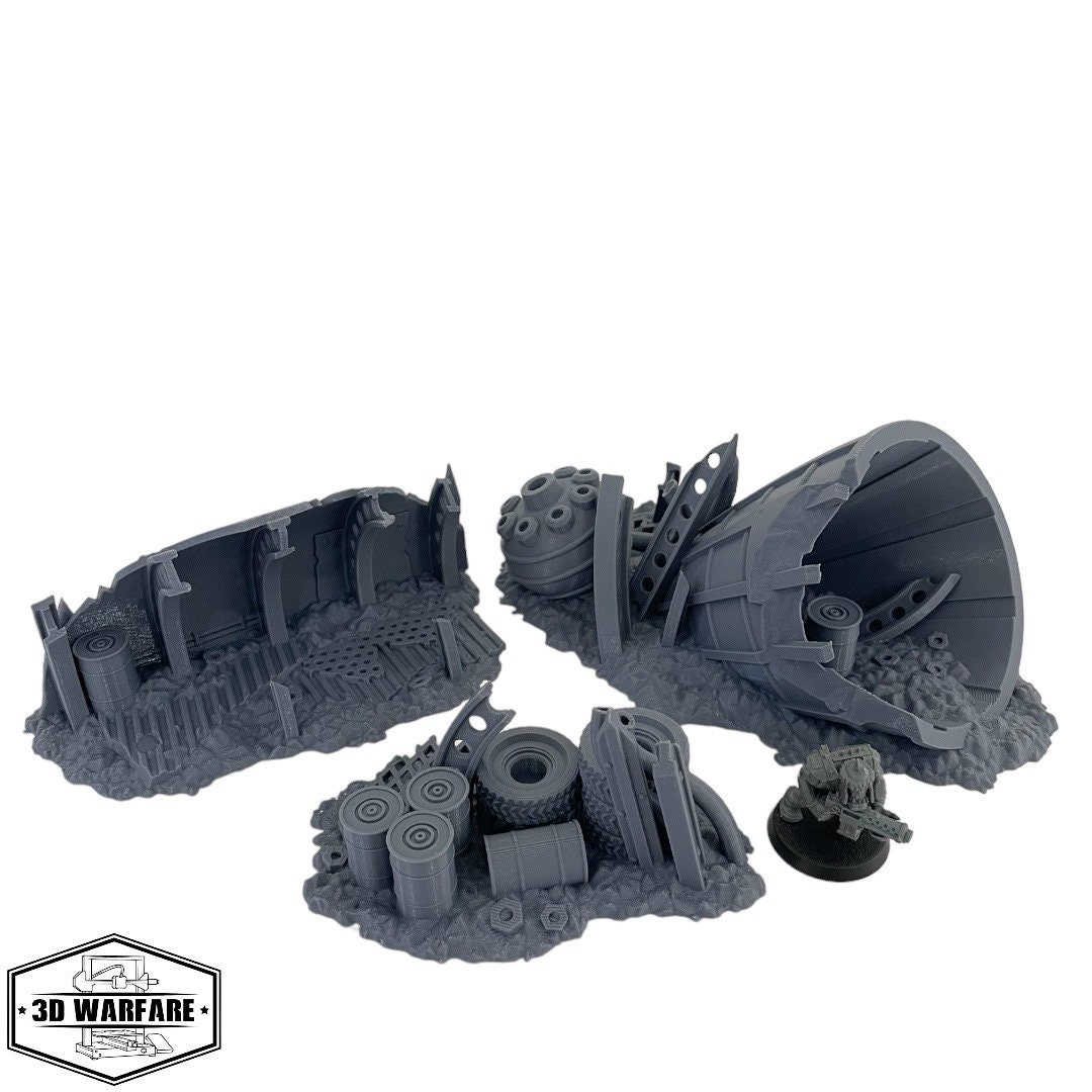 Orc Barricades Scenery Scatter Terrain for 28mm/32mm Tabletop Miniature ...