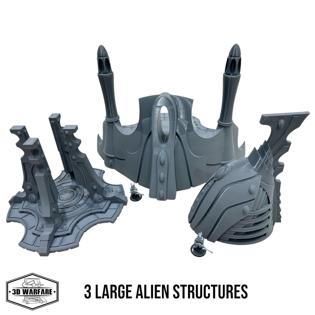 Alien Structures Set Scenery Terrain for 28/32mm Tabletop Miniature ...