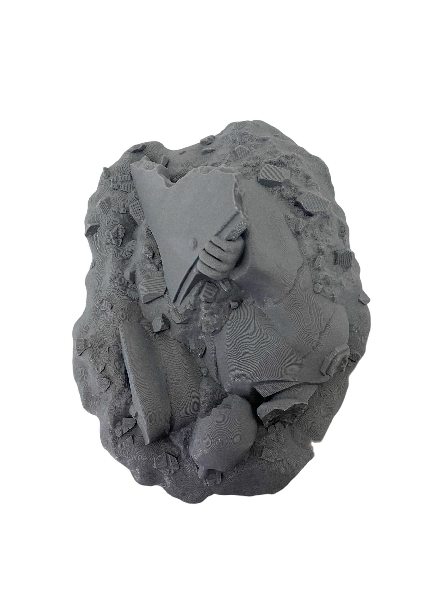 Fallen Statue Rubble Scatter Terrain for 28mm/32mm Tabletop - Etsy