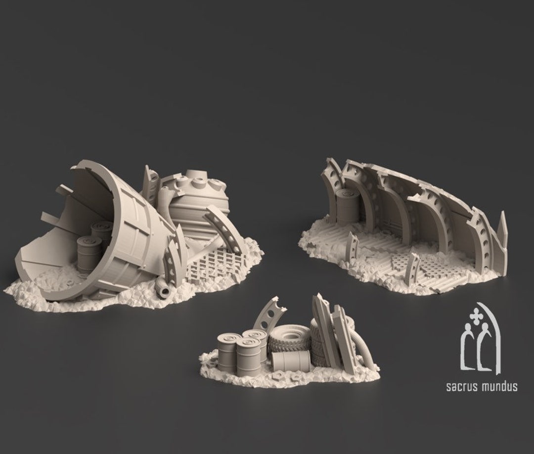 Orc Barricades Scenery Scatter Terrain for 28mm/32mm Tabletop - Etsy