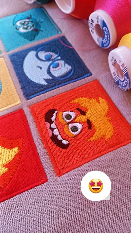 Matrix Embroidery Characters Intensely X9 Emotions 6cm Machine ...