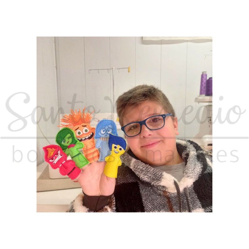 Matrix Embroidery Finger Puppet Intensement X5 Emotions 6cm Machine ...