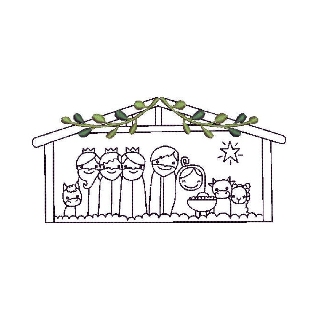 Matrix Embroidery Manger Stitching Christmas 14 Cm 3 Designs Manger ...