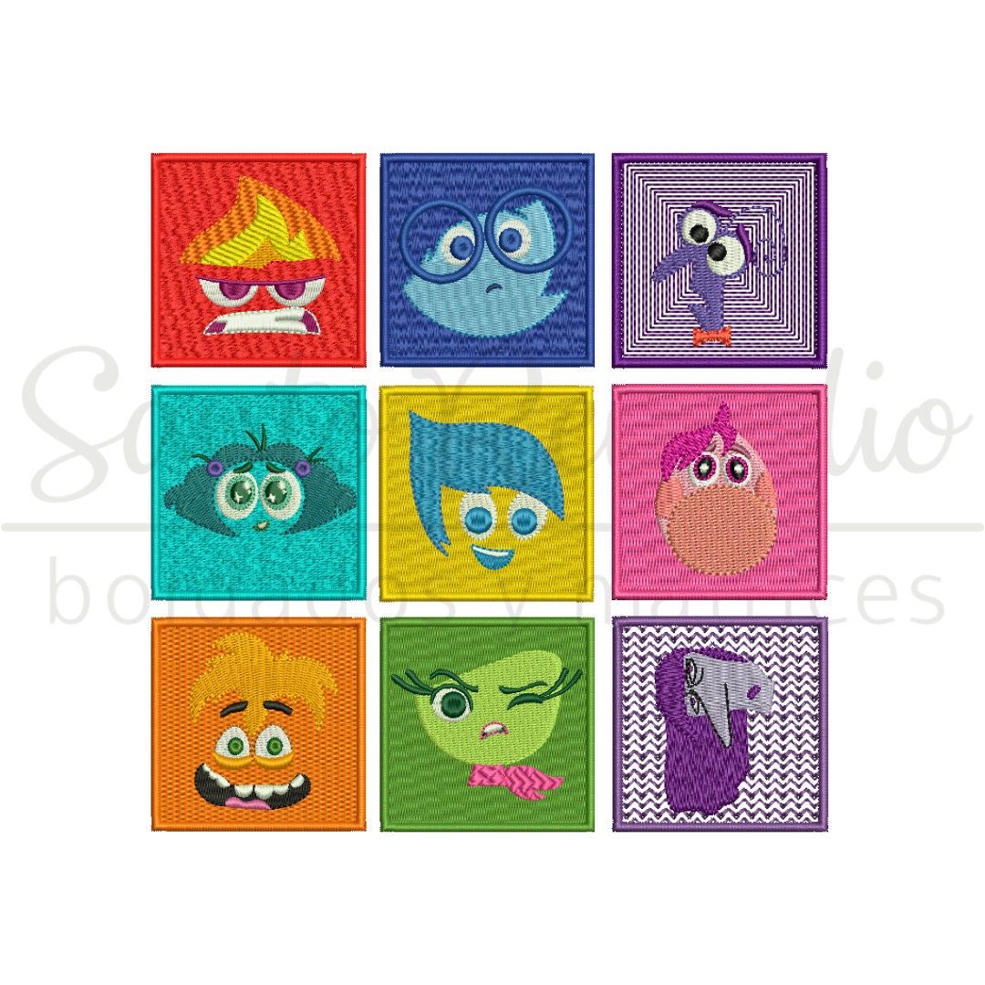Matrix Embroidery Characters Intensely X9 Emotions 6cm Machine ...
