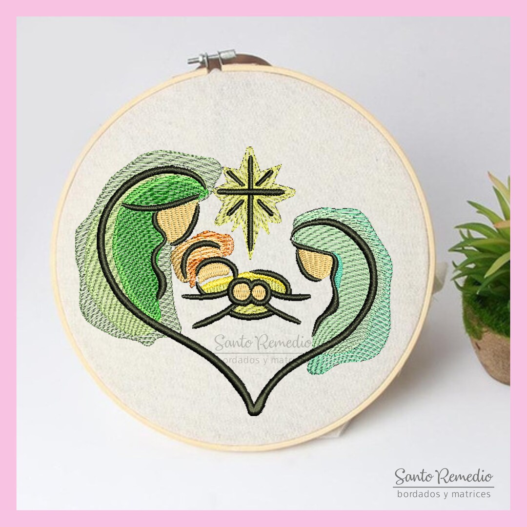 Matrix Embroidery Holy Family Christmas Embroidery Religion Machine ...