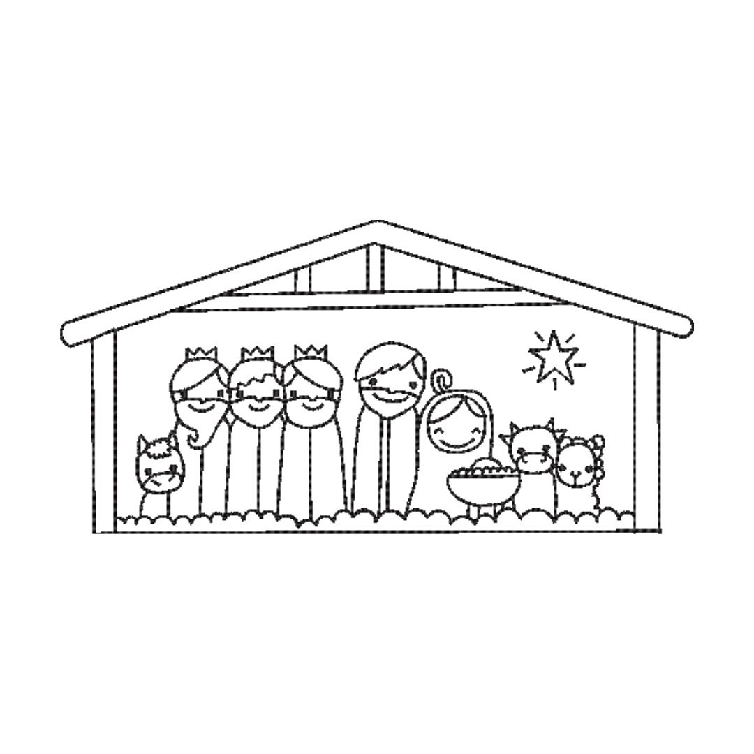 Matrix Embroidery Manger Stitching Christmas 14 Cm 3 Designs Manger ...