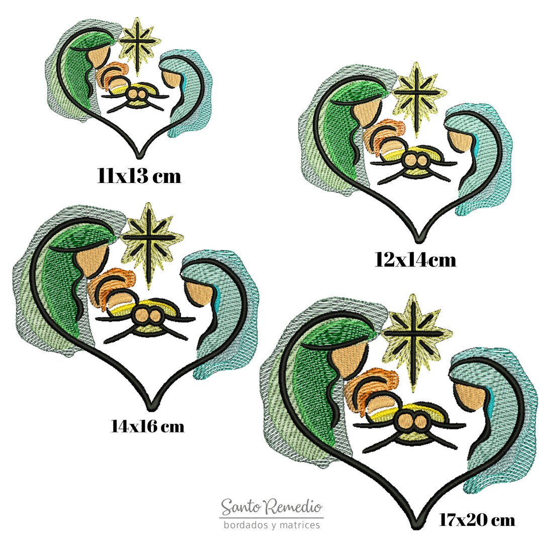 Matrix Embroidery Holy Family Christmas Embroidery Religion Machine ...