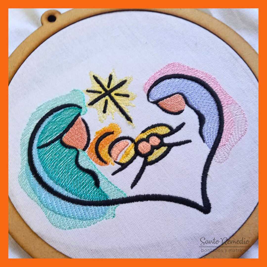 Matrix Embroidery Holy Family Christmas Embroidery Religion Machine ...