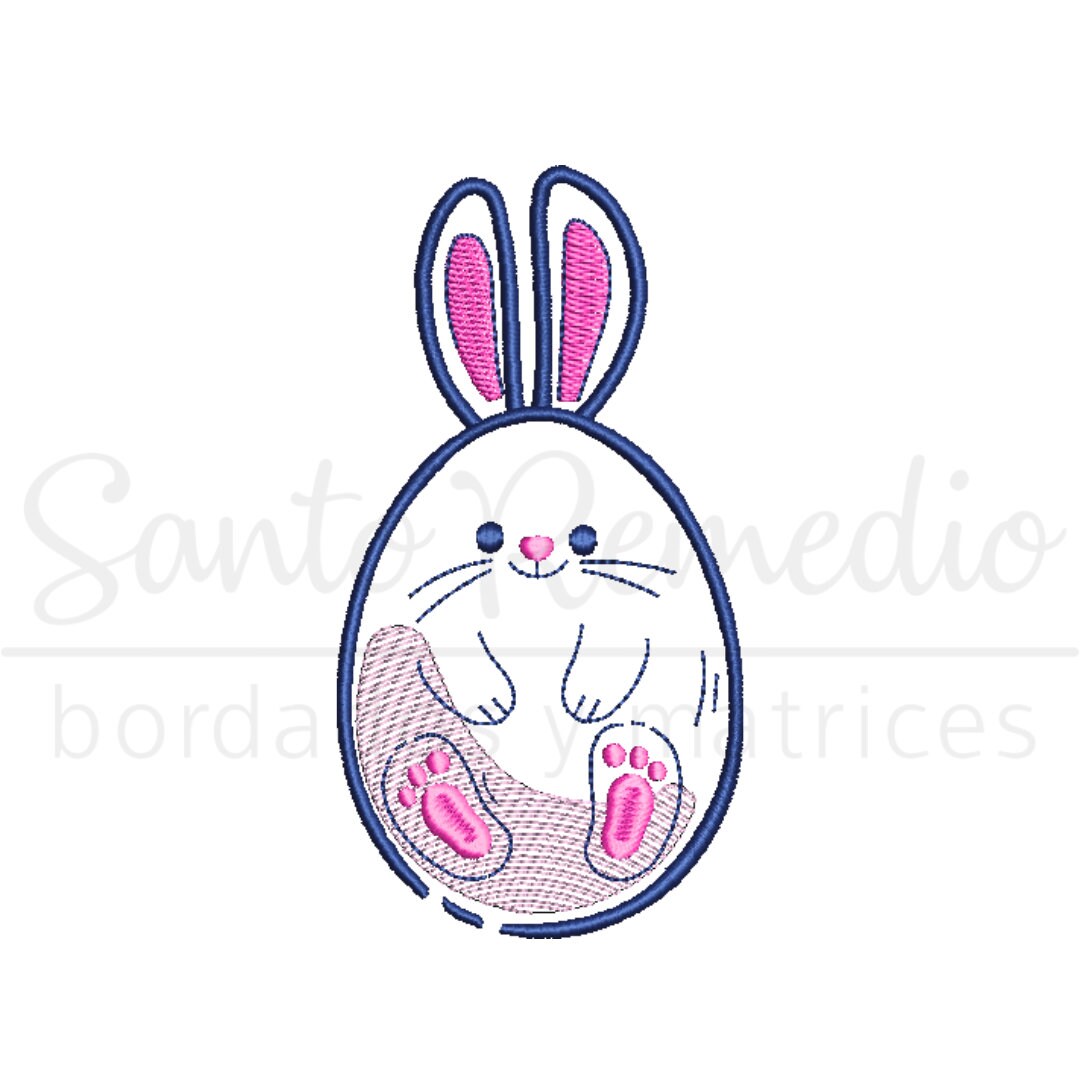Machine Embroidery Matrix Easter Rabbit X 5 Measurements Embroidery ...