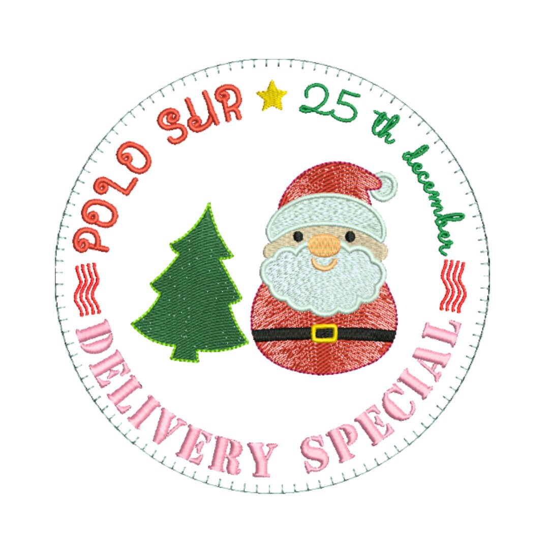 Matrix Embroidery Santa Claus Christmas 20cm Delivery Special Letter ...