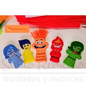 Matrix Embroidery Finger Puppet Intensement X5 Emotions 6cm Machine ...