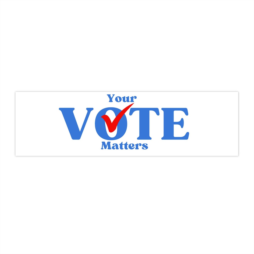 Political Bumper Sticker, Election 2024 Car Sticker, Durable Vinyl ...