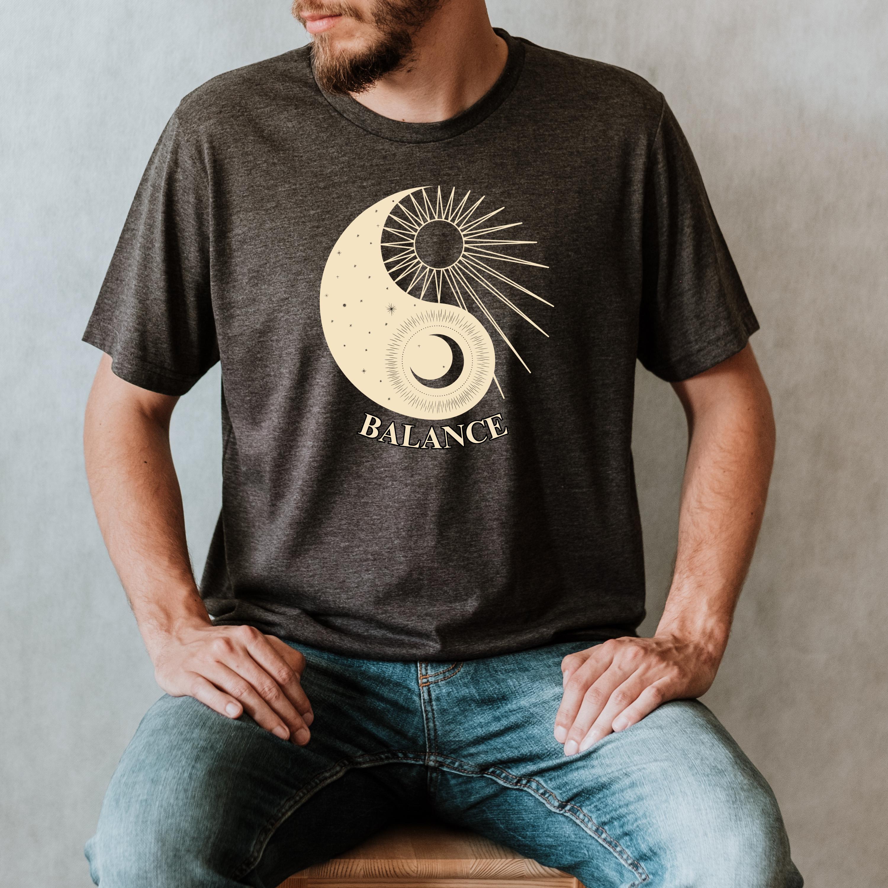 Sun Moon Shirt, Nature Tee, Balance Shirt, Harmony T-shirt, Mystical ...