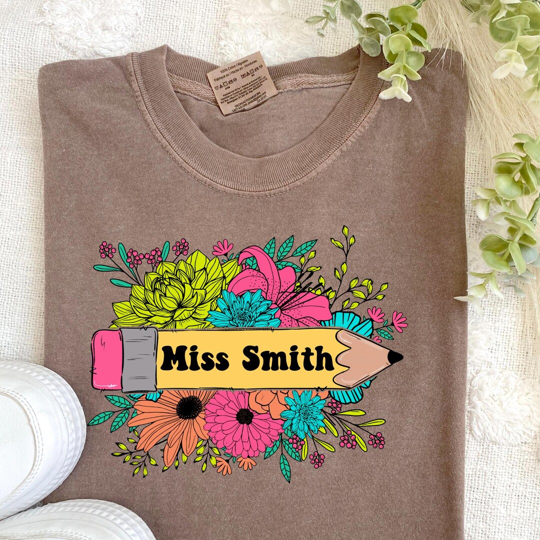 Floral Back to School Tee, Class in Session, Ready to Teach, Teachers ...