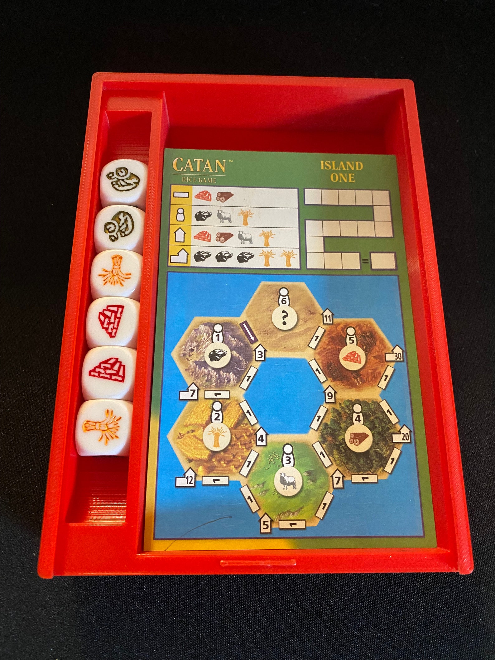 Catan Dice Game Case 3D Printed - Etsy