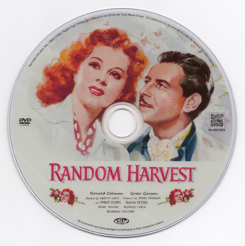 Random Harvest 1942 Ronald Colman Greer Garson Romance - Etsy
