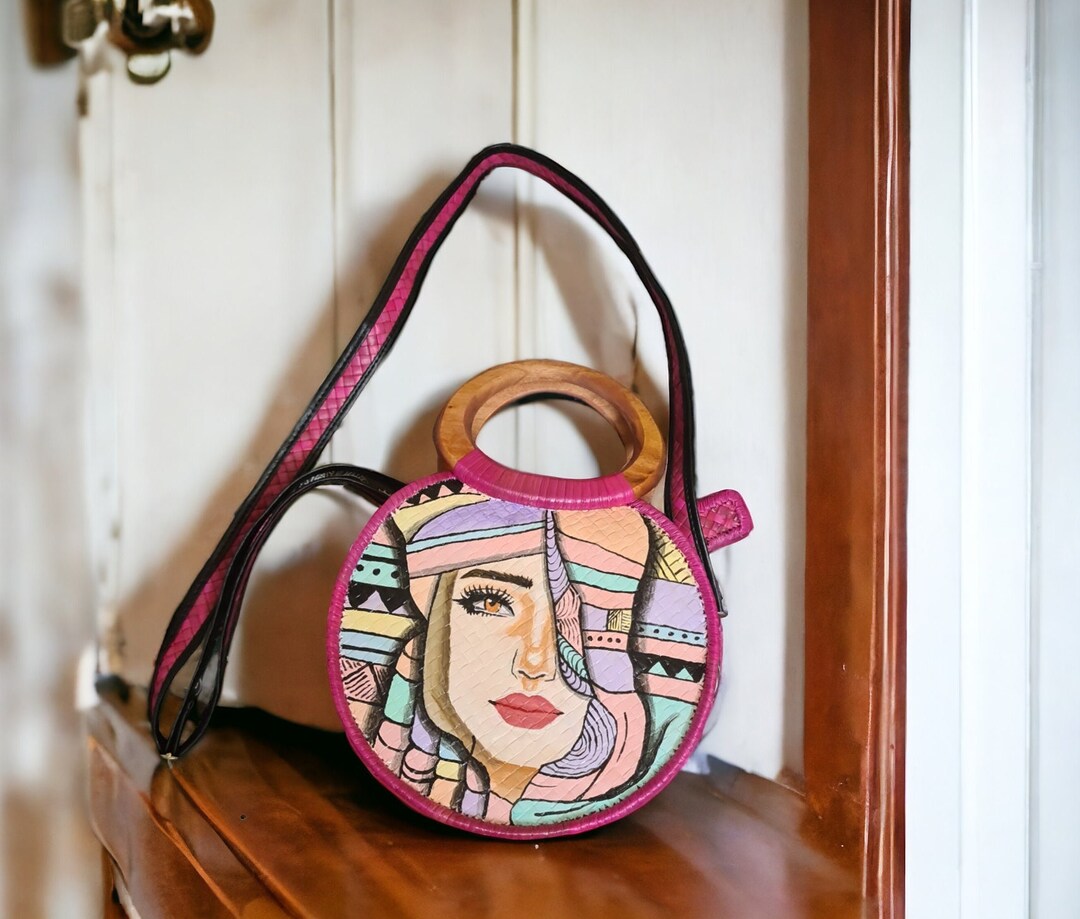 Ladies Unique Premium 'banig' Sling Handbag Woven Handmade Hand-painted ...