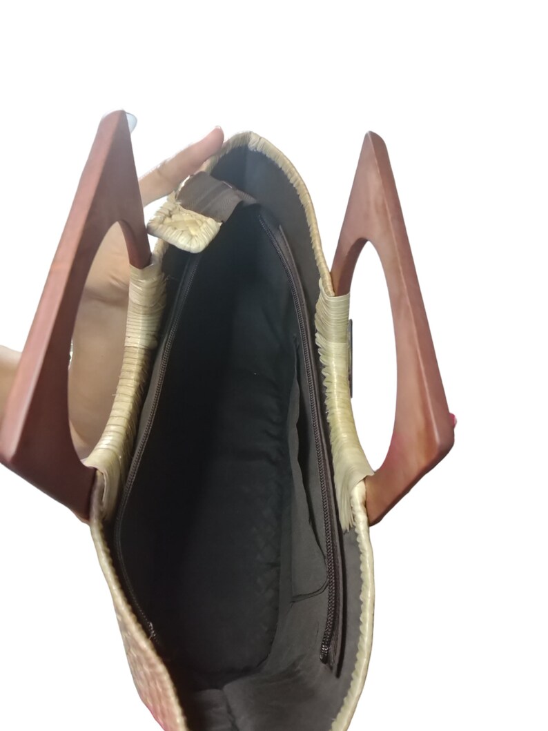 Ladies Large Premium 'banig' Bag Woven Handmade Hand-painted With ...