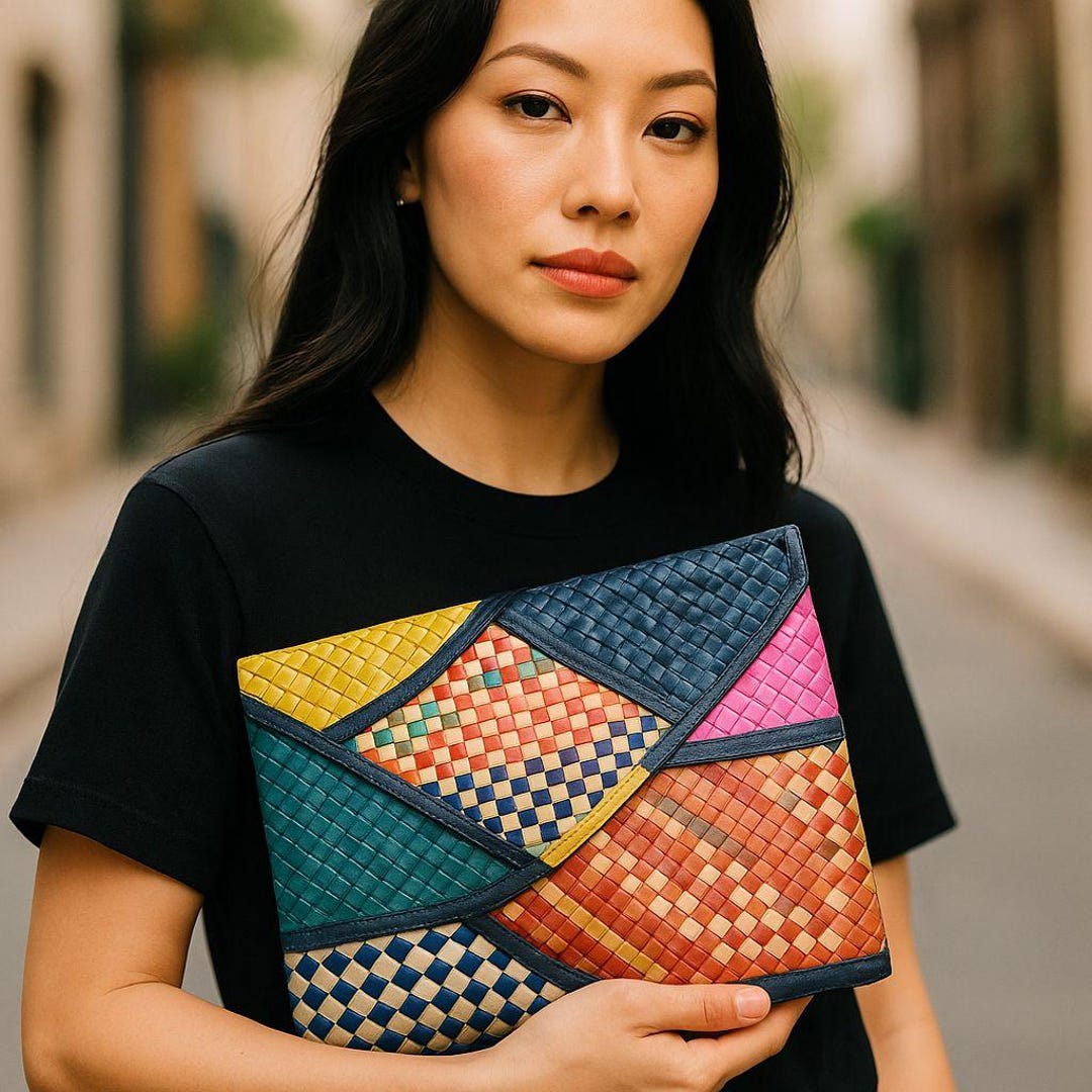 Handwoven Pandan Straw Clutch Wallet: Filipino Artisan Bag - Etsy