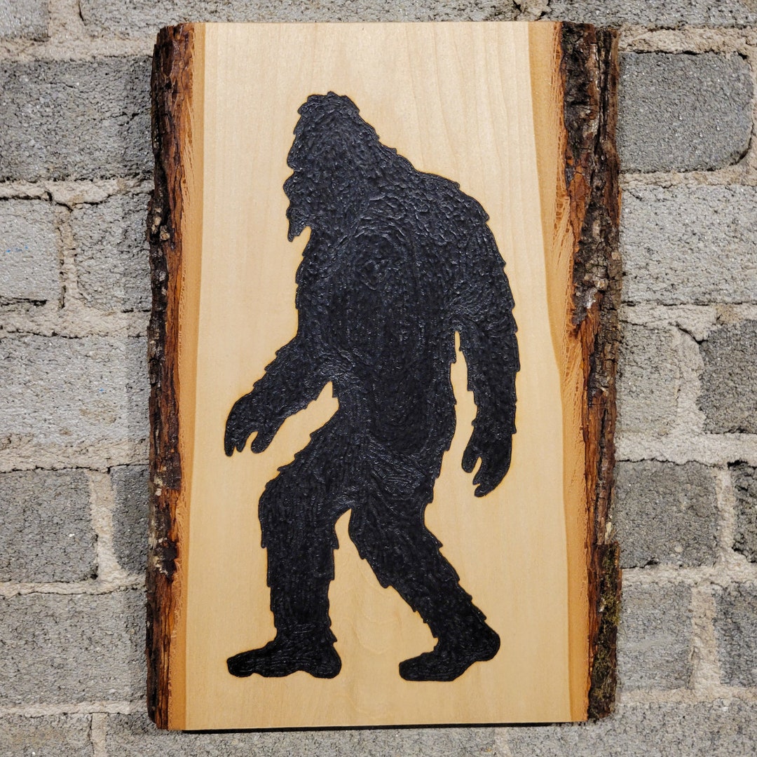 BIGFOOT – Live Edge Rustic Plaque - Solar Wood Burning, Solar ...