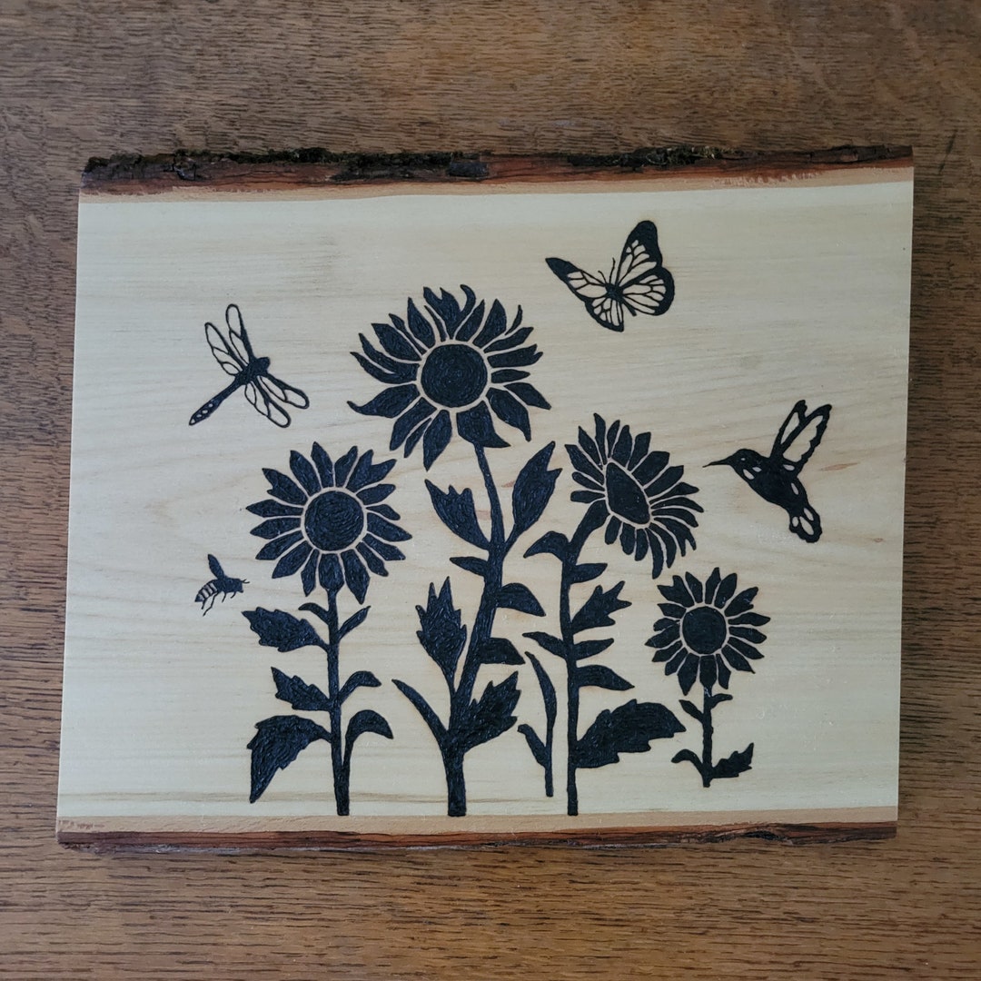 Natural Aviators – Live Edge Rustic Plaque - Solar Pyrography Art - Etsy
