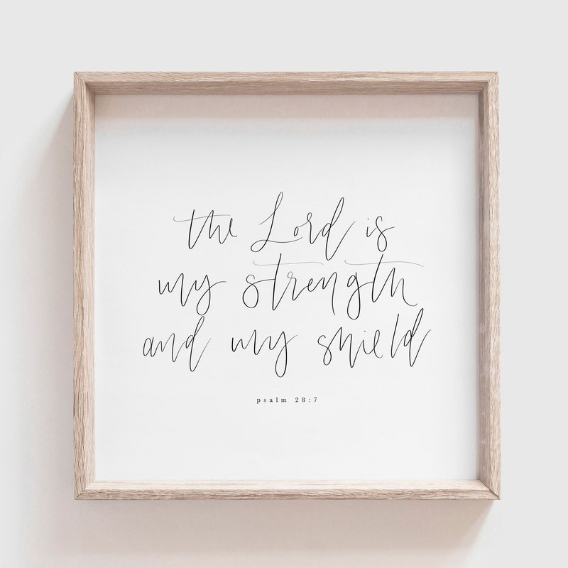 Psalm 28 7 - Etsy