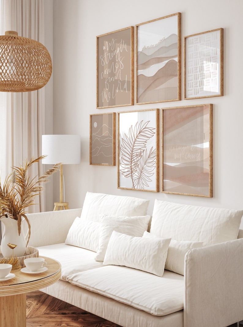 Nature Bible Verse Art Print Set Neutral Christian Prints - Etsy