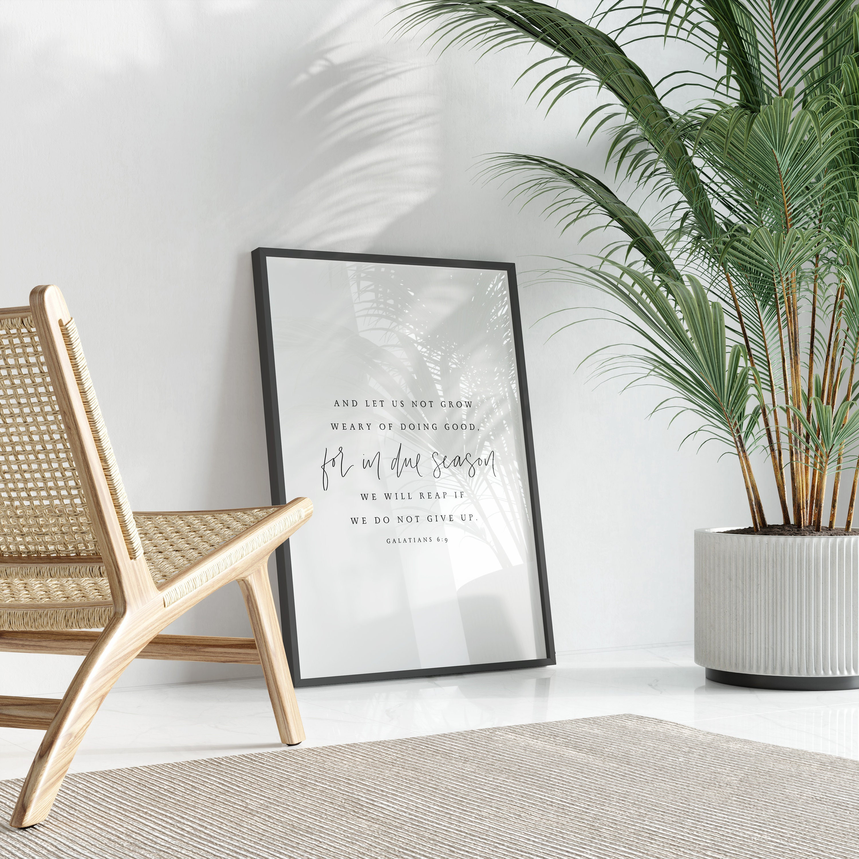 Galatians 6:9 Print Galatians 6 9 Poster Minimalist - Etsy
