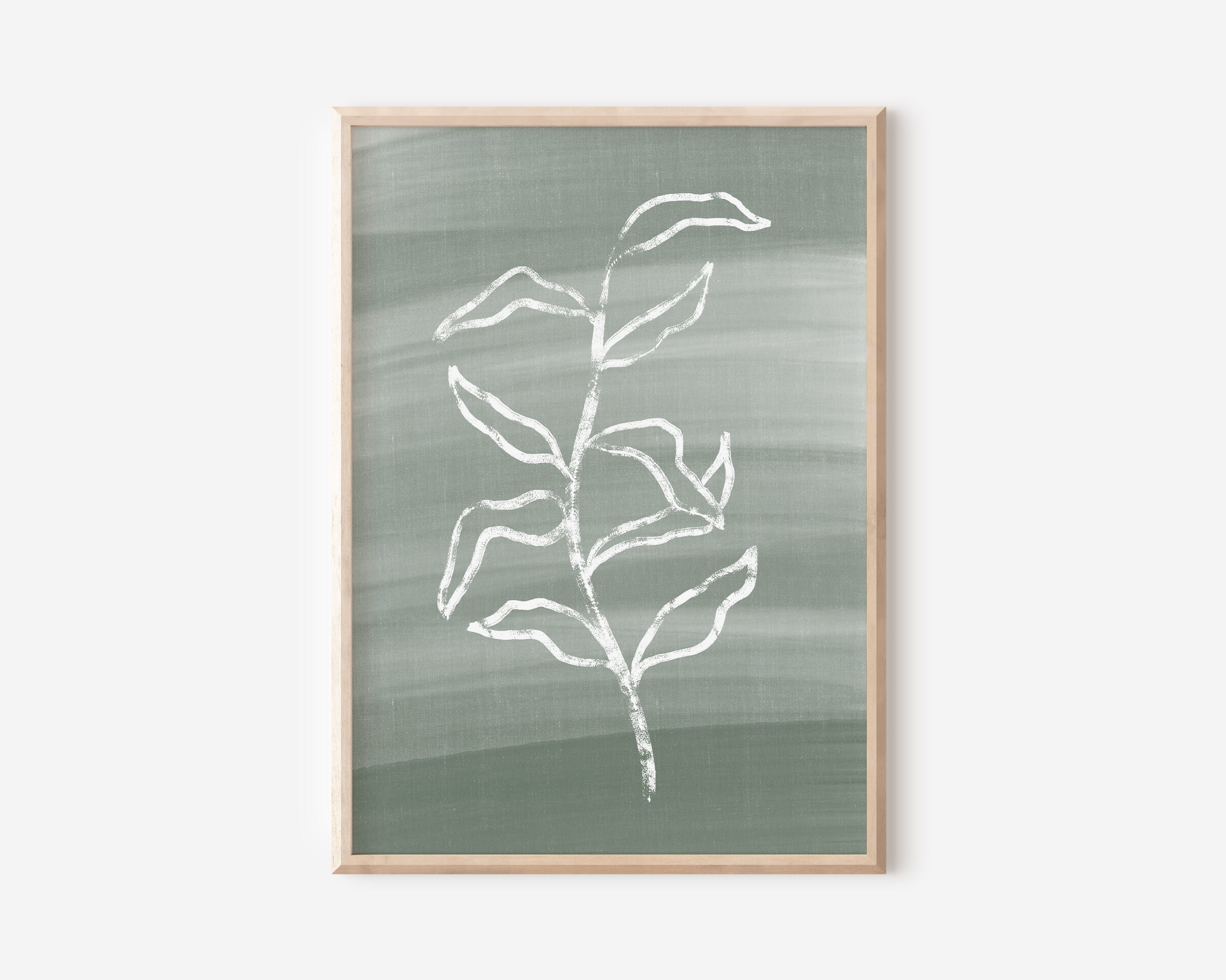 Set of 3 Green Botanical Prints Digital Botanical Prints - Etsy